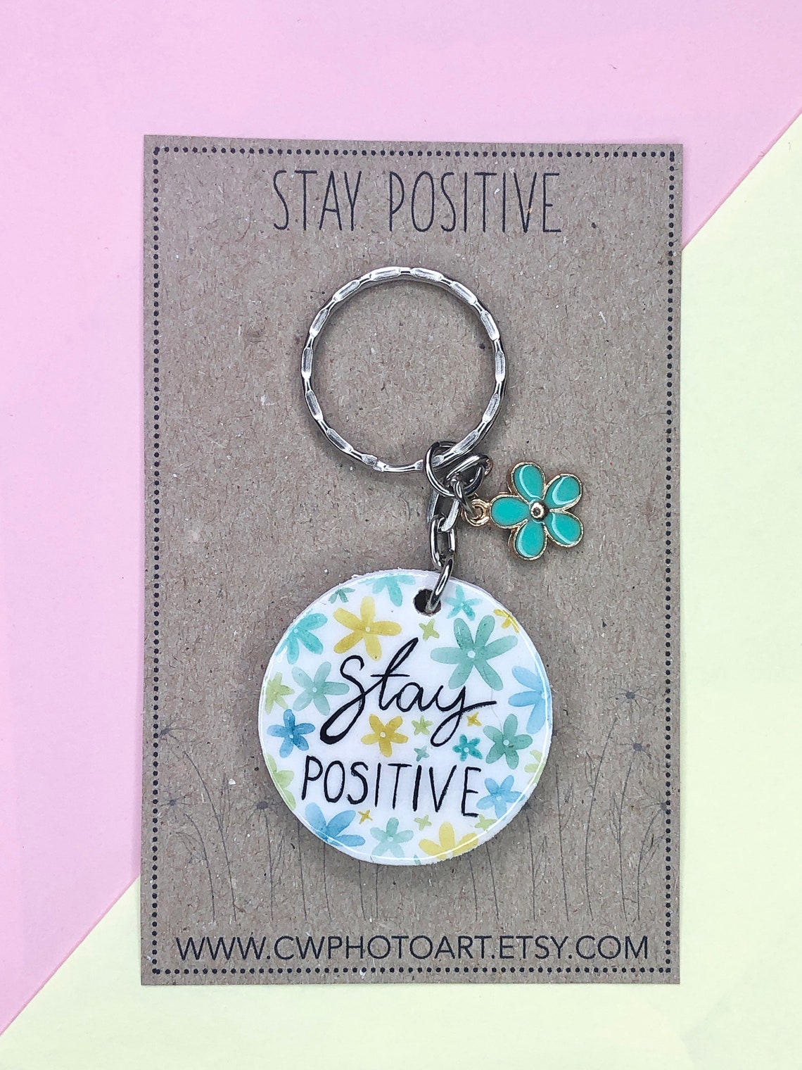 Positivity Wooden Keyring. New Home Gift Idea. Pick Me up - Etsy UK