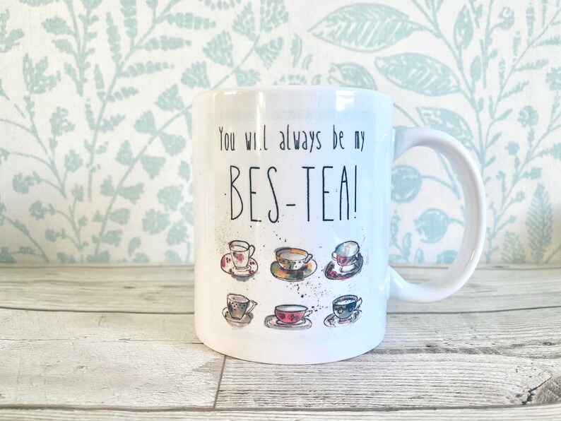 Best Friend Tea Mug. Tea Lover Gift Idea. Bestie Birthday Gift ...