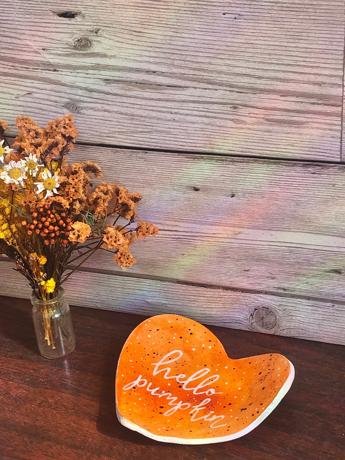 Pumpkin Ring Dish. Cottagecore Home Decor. Fall Trinket Dish. Halloween ...