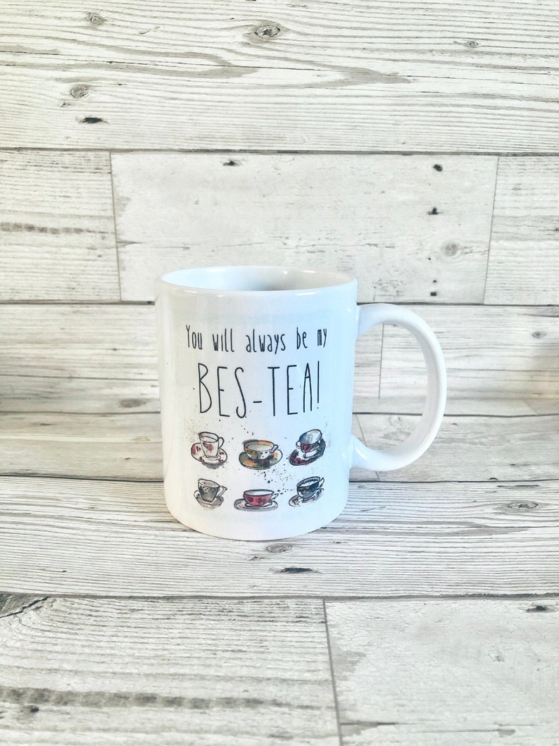 Best Friend Tea Mug. Tea Lover Gift Idea. Bestie Birthday Gift ...