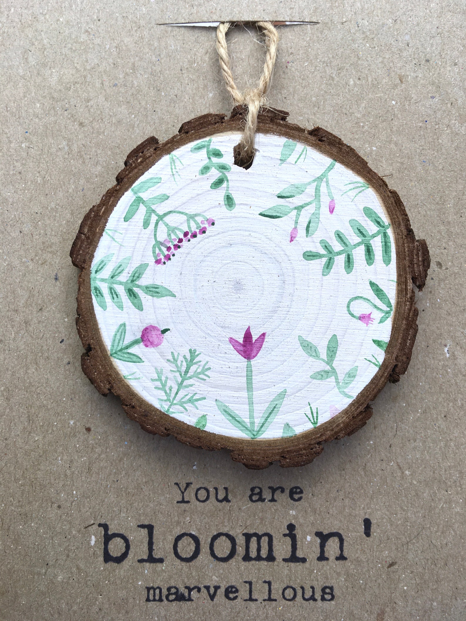 Bloomin Marvellous Wooden Sign. Floral Home Decor Gift. Easter Gift ...
