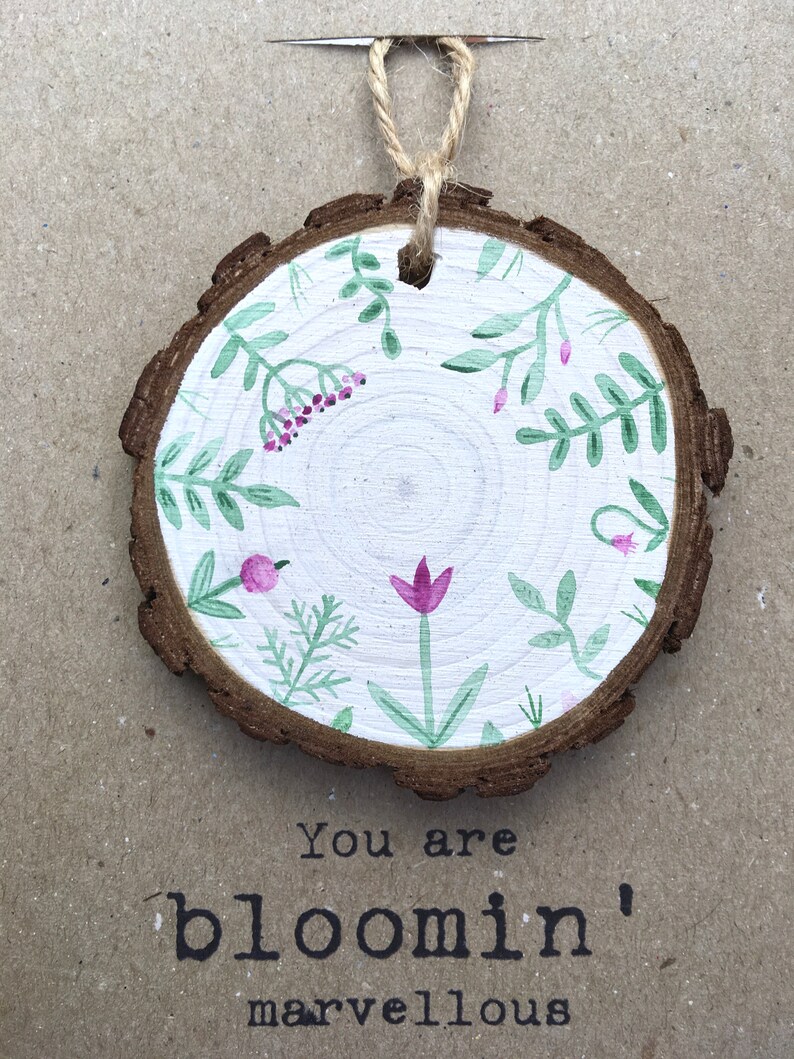 Bloomin Marvellous Wooden Sign. Floral Home Decor Gift. Easter Gift ...