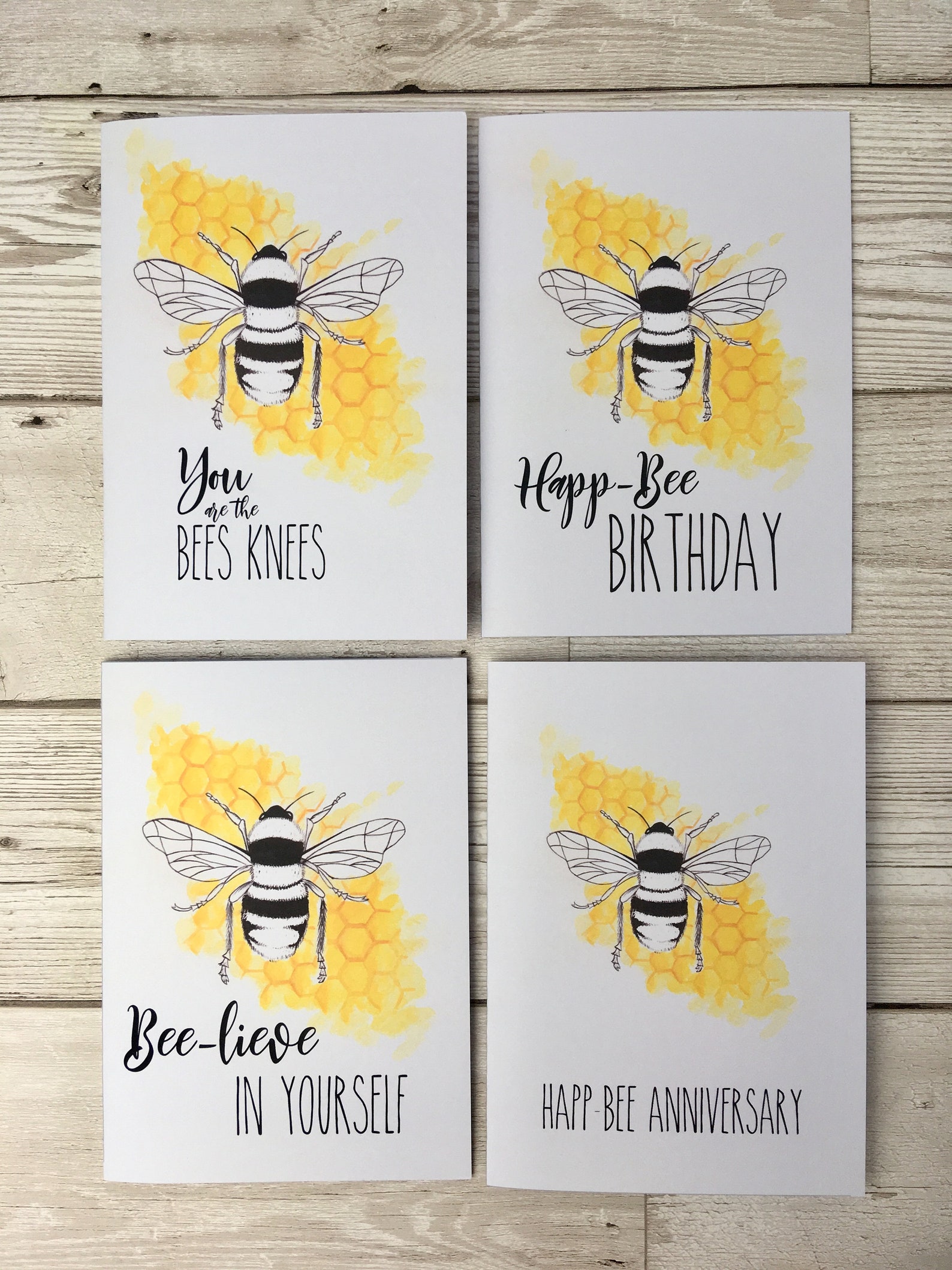 Bee Birthday Card. Bee Pun Card. Bumble Bee Greeting Card. - Etsy