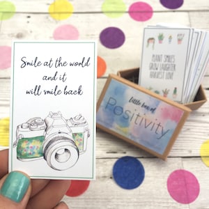 Inspirational Positive Message Cards Box Set of 16. Positivity - Etsy