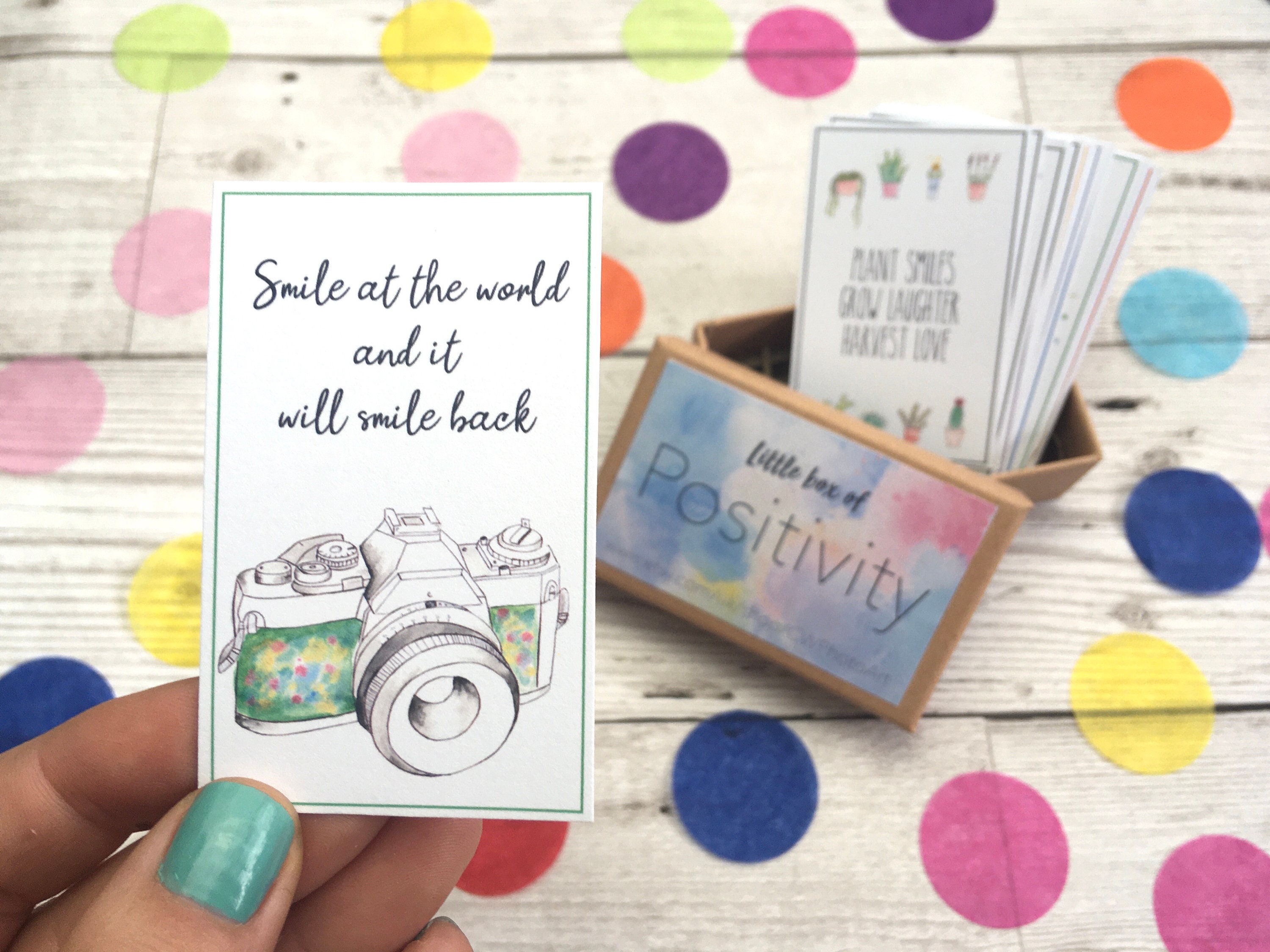 Inspirational Positive Message Cards Box Set of 16. Positivity - Etsy UK