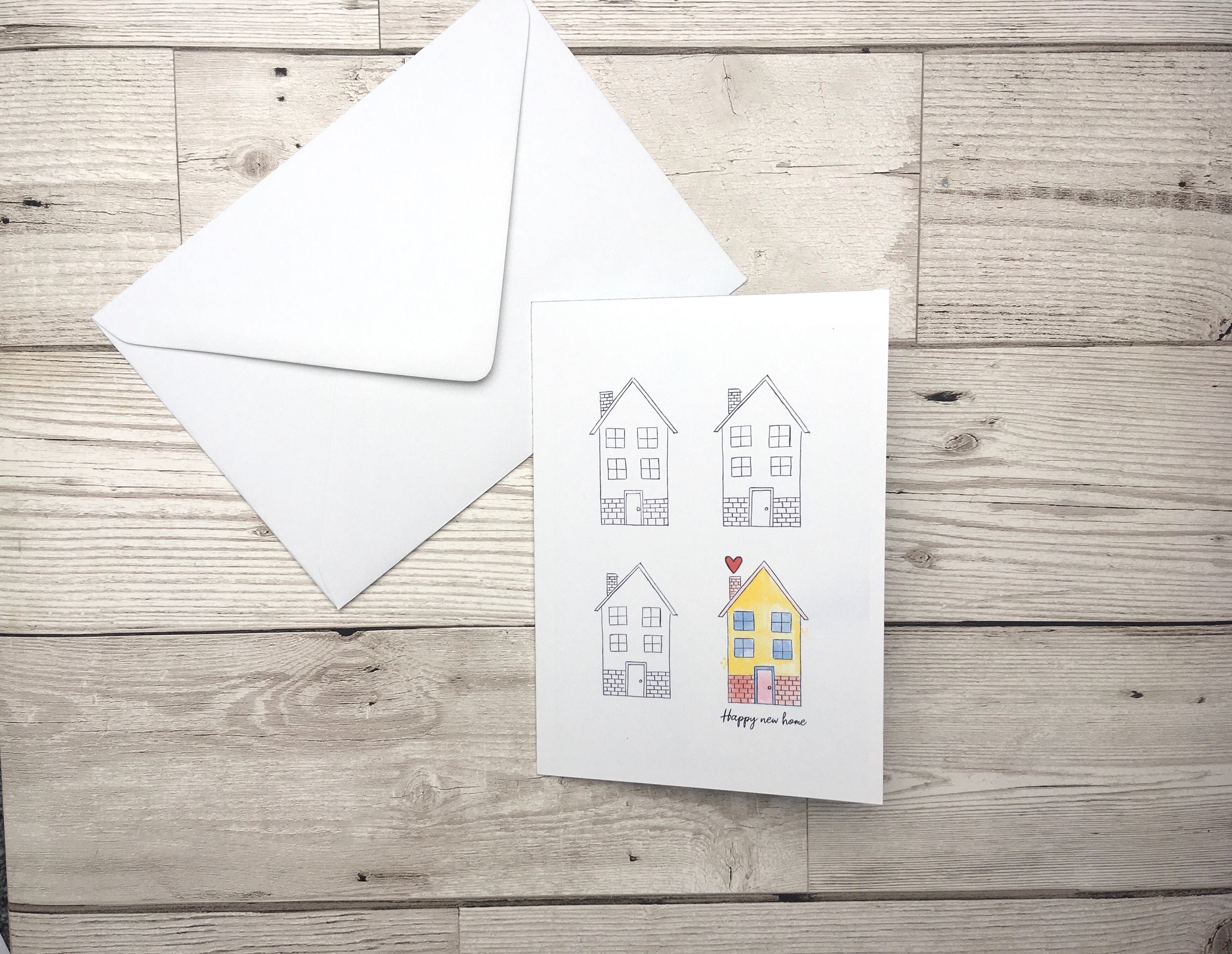 New Home Greeting Card. Happy New Home Card. House Warming - Etsy