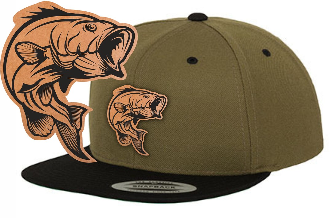 Angler Cap mit Echtleder Forelle Patch bestes Geschenk fishing Angel ...