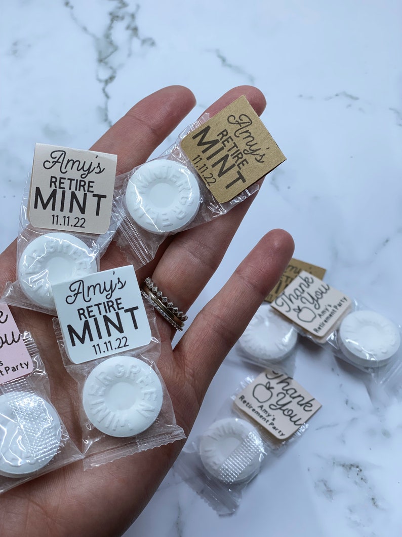 Retirement Party Favor- Mints Custom Retiremints - Etsy