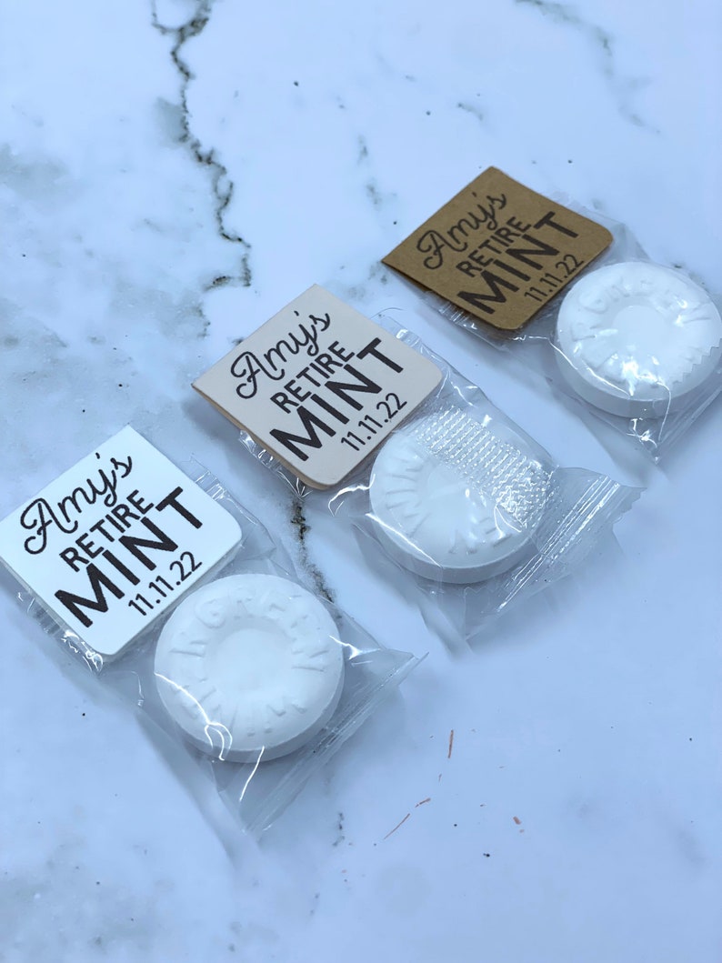 Retirement Party Favor- Mints Custom Retiremints - Etsy