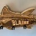 Personalized Solid Wood Tuna Fishing Rod Holder - Etsy