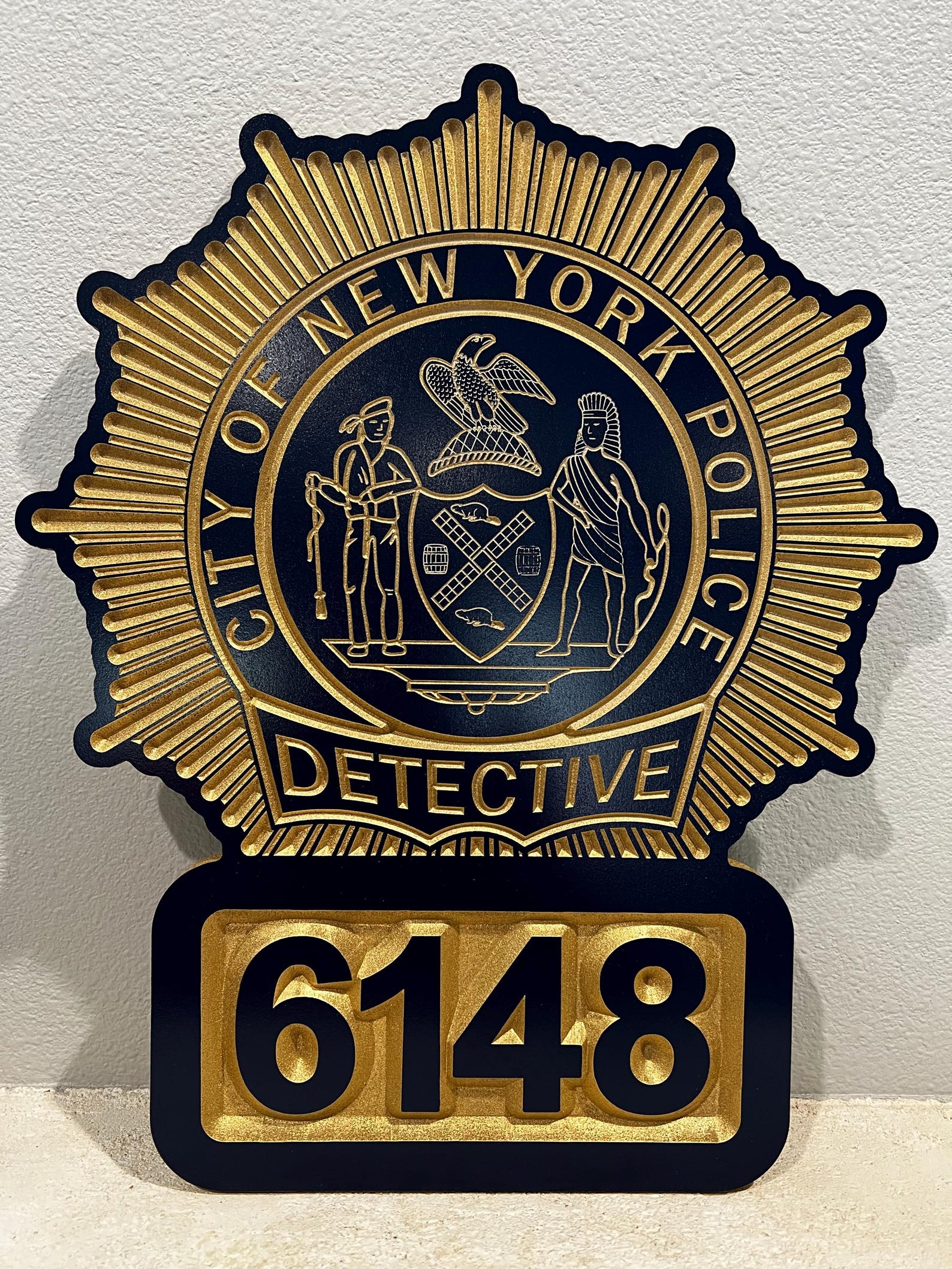 NYPD Detective Badge Sign - New York Police Department - Etsy