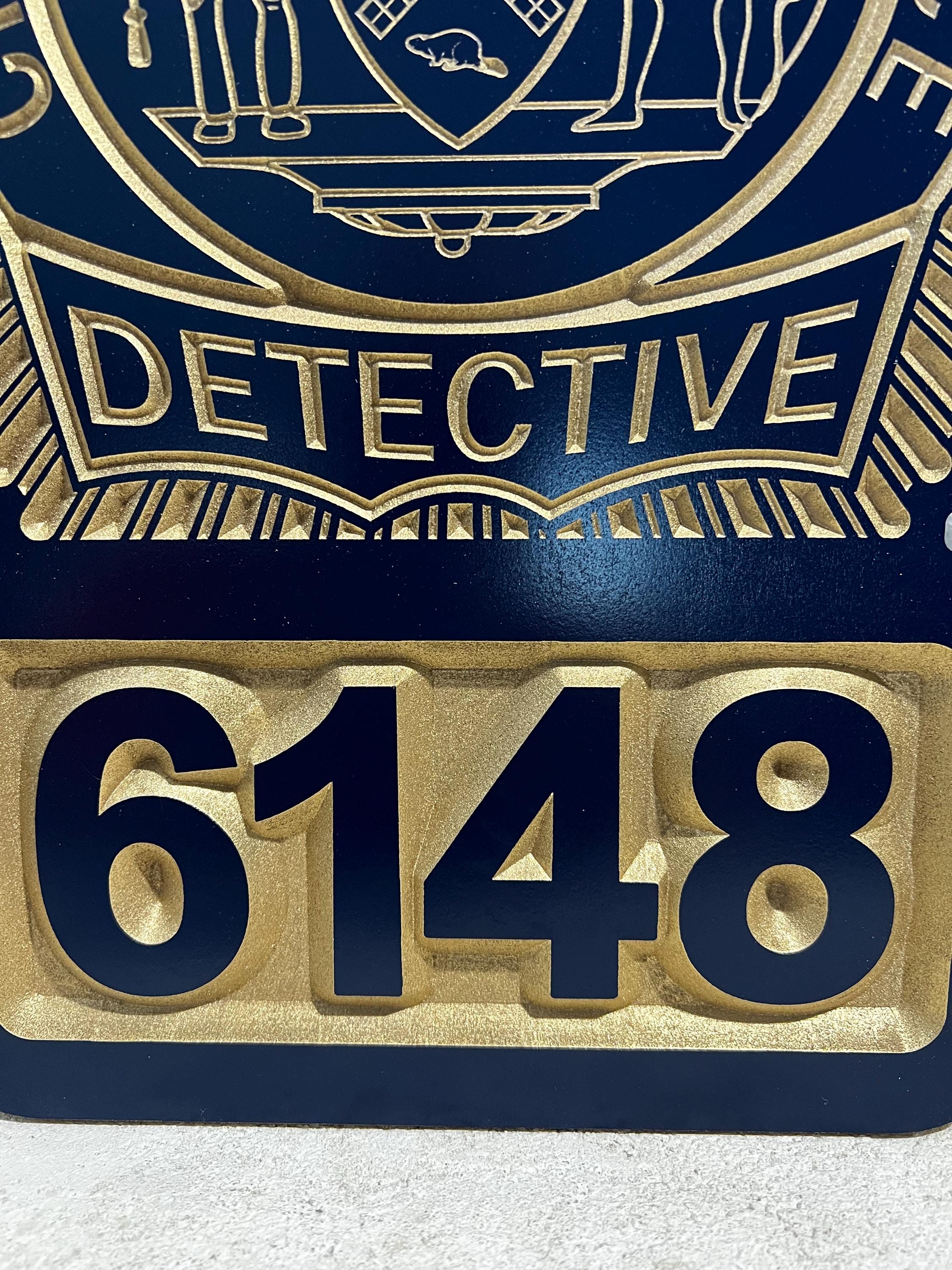 NYPD Detective Badge Sign - New York Police Department - Etsy