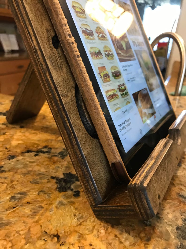 Wooden Kitchen Ipad Cook Book Holder Stand With Look It up - Etsy