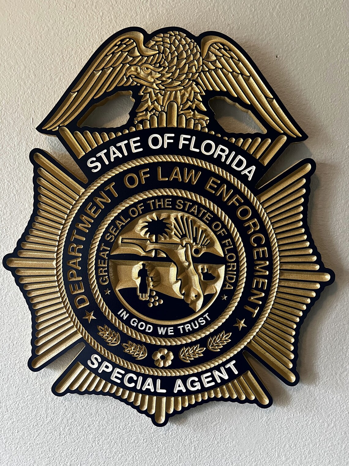 FDLE Badge Shaped Sign - Etsy