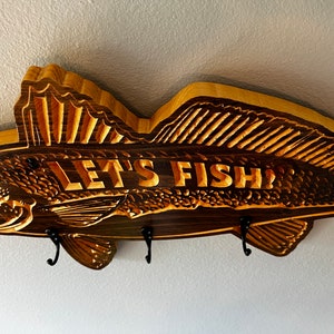 Personalized Solid Wood Redfish Hat and Cap Display Rack - Etsy