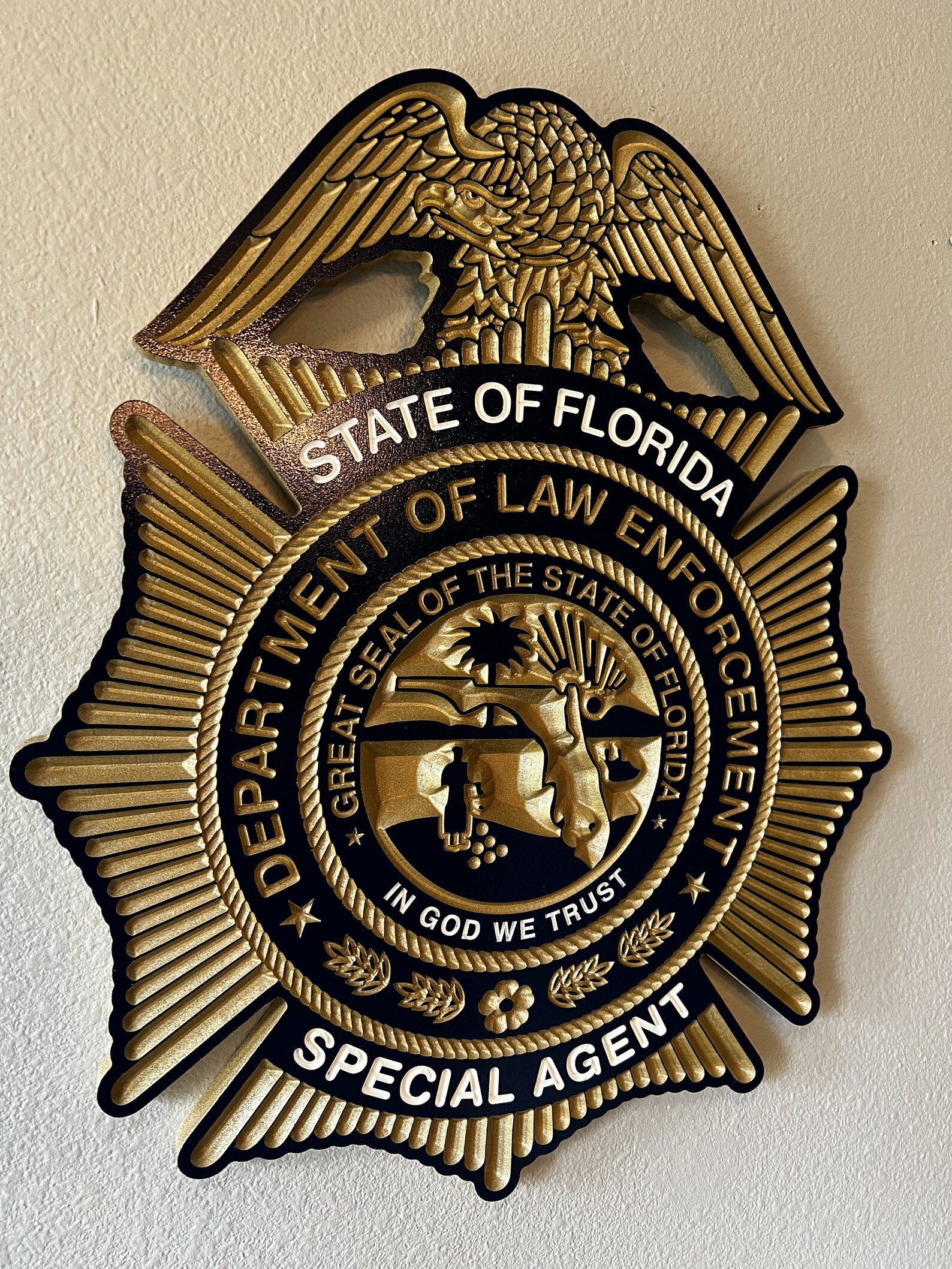 FDLE Badge Shaped Sign | Etsy