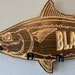 Personalized Solid Wood Tuna Fishing Rod Holder - Etsy
