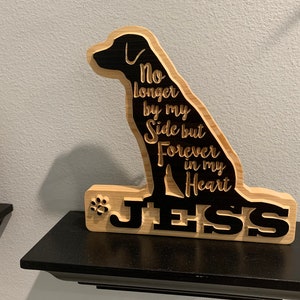 Personalized Labrador Retriever Pet Memorial Plaque - Etsy