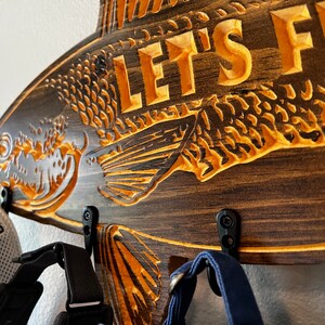 Personalized Solid Wood Redfish Hat and Cap Display Rack - Etsy