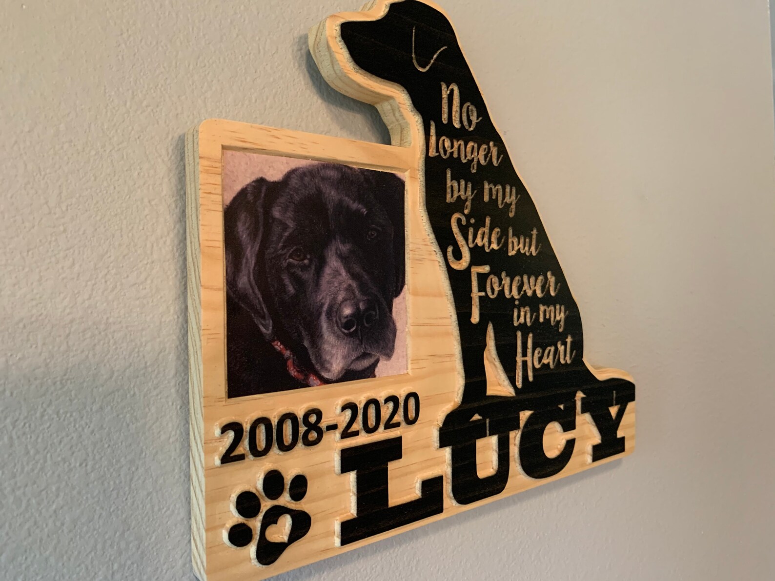 Personalized Labrador Retriever pet memorial plaque with space - Etsy.de