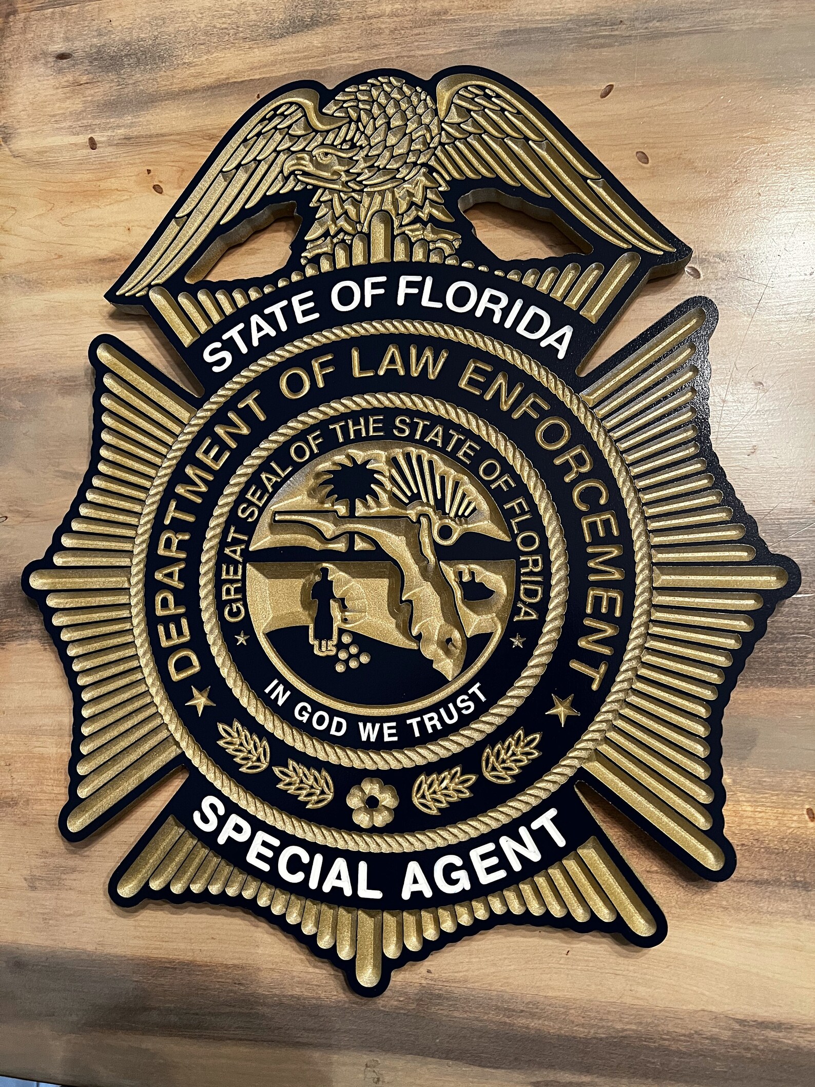 FDLE Badge Shaped Sign - Etsy