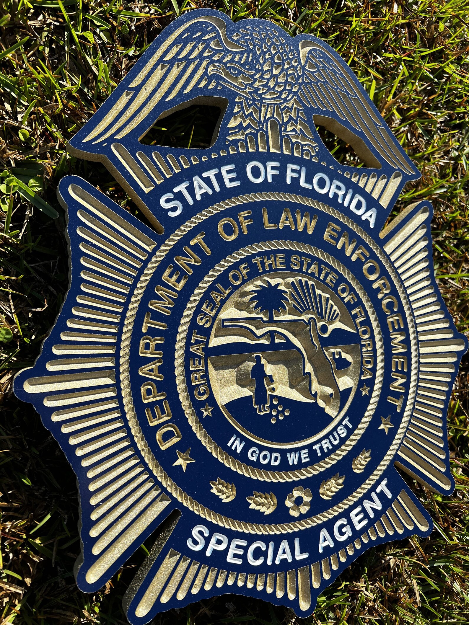 FDLE Badge Shaped Sign - Etsy