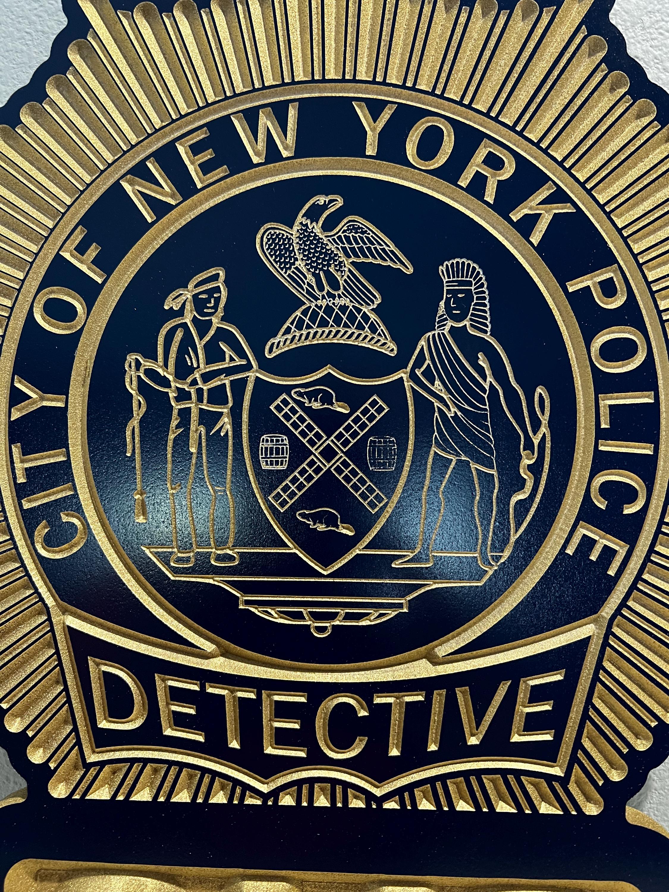 NYPD Detective Badge Sign - New York Police Department - Etsy