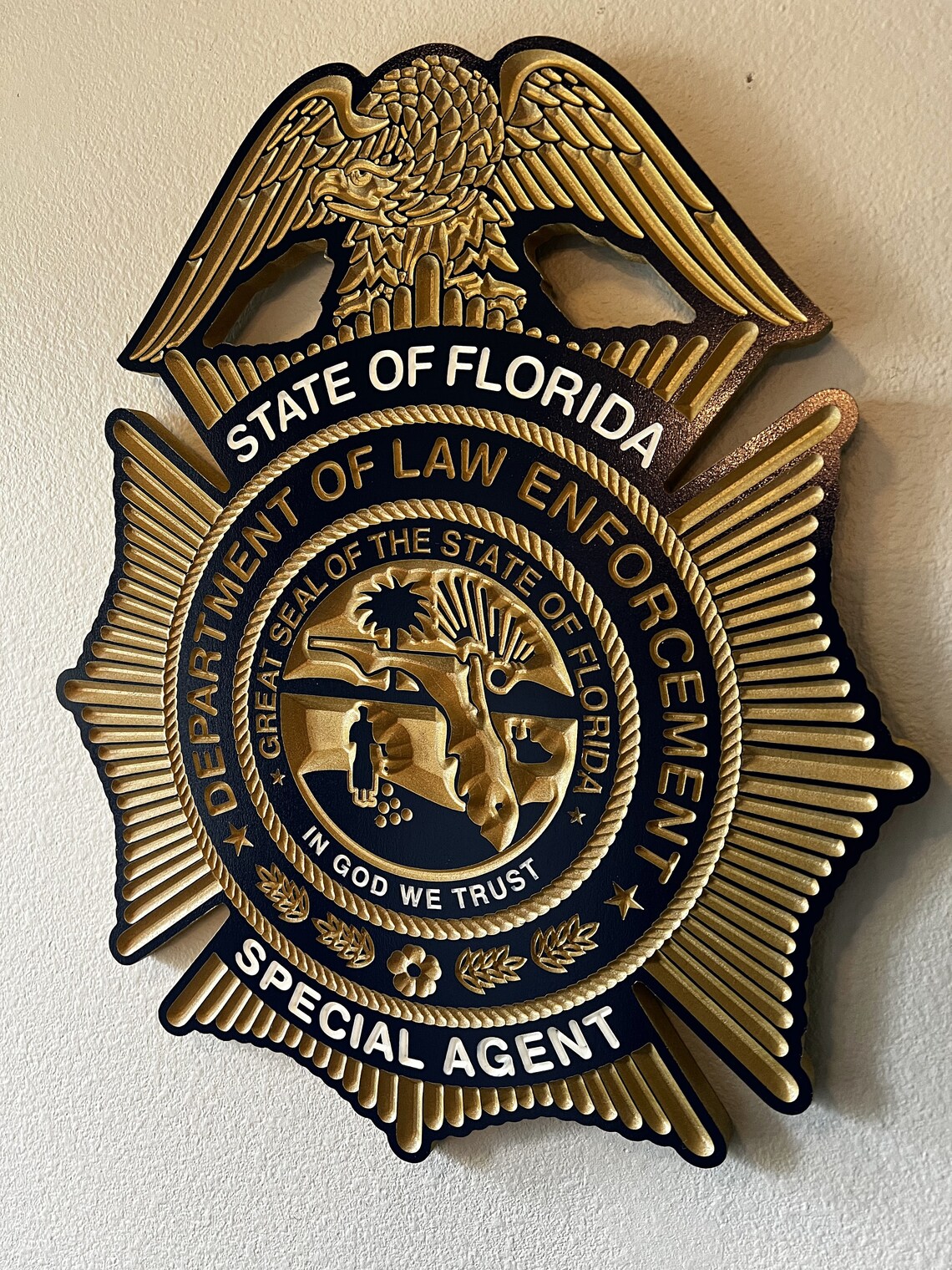 FDLE Badge Shaped Sign - Etsy