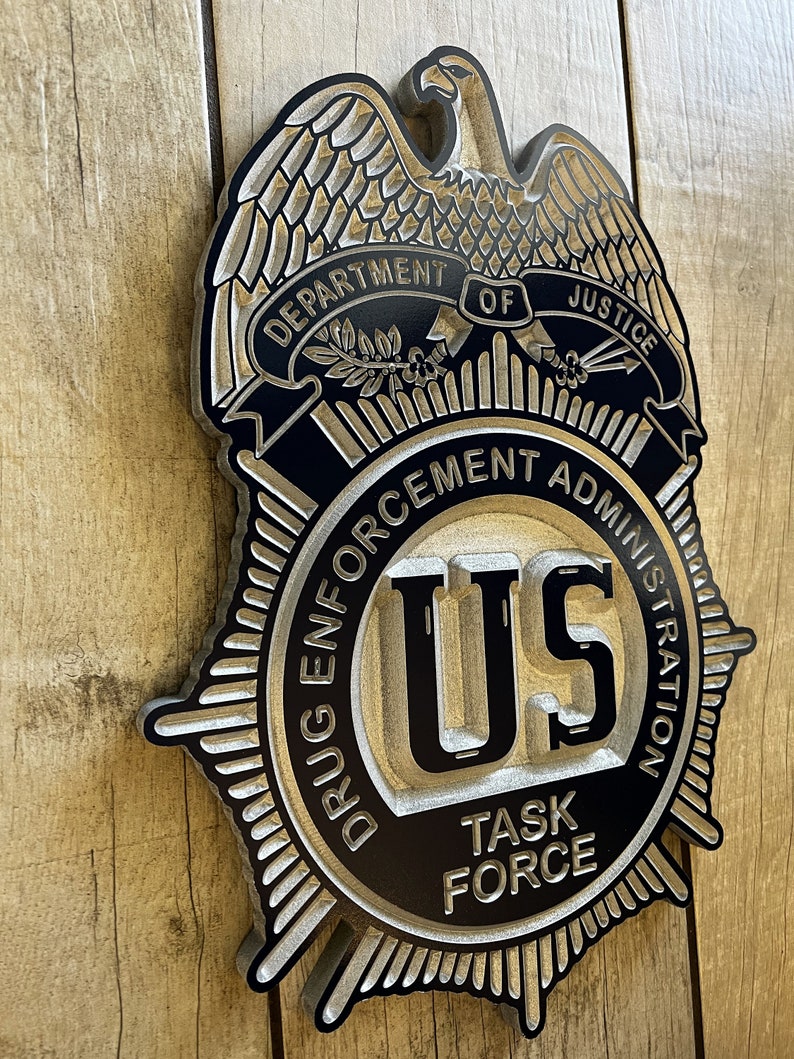 DEA Task Force Badge Shaped Sign - Etsy