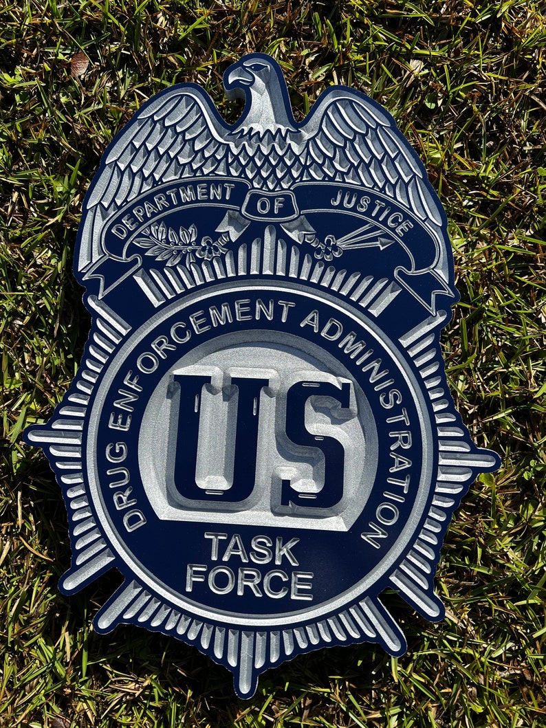 DEA Task Force Badge Shaped Sign - Etsy