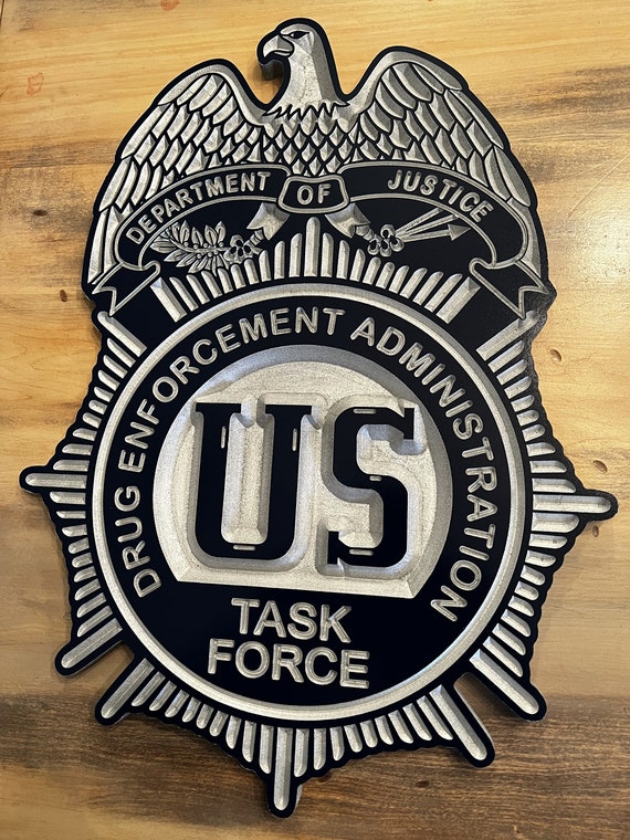 DEA Task Force Badge Shaped Sign - Etsy