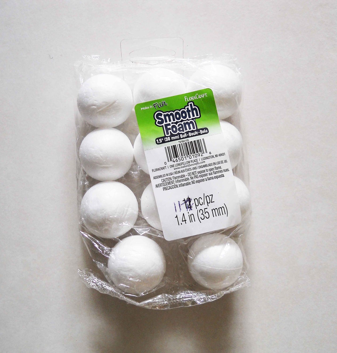 Styro Foam Balls 1.25 35mm 11 Count - Etsy