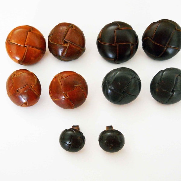 Leather Knot Button - Etsy