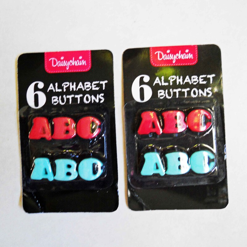 Alphabet Buttons - Etsy