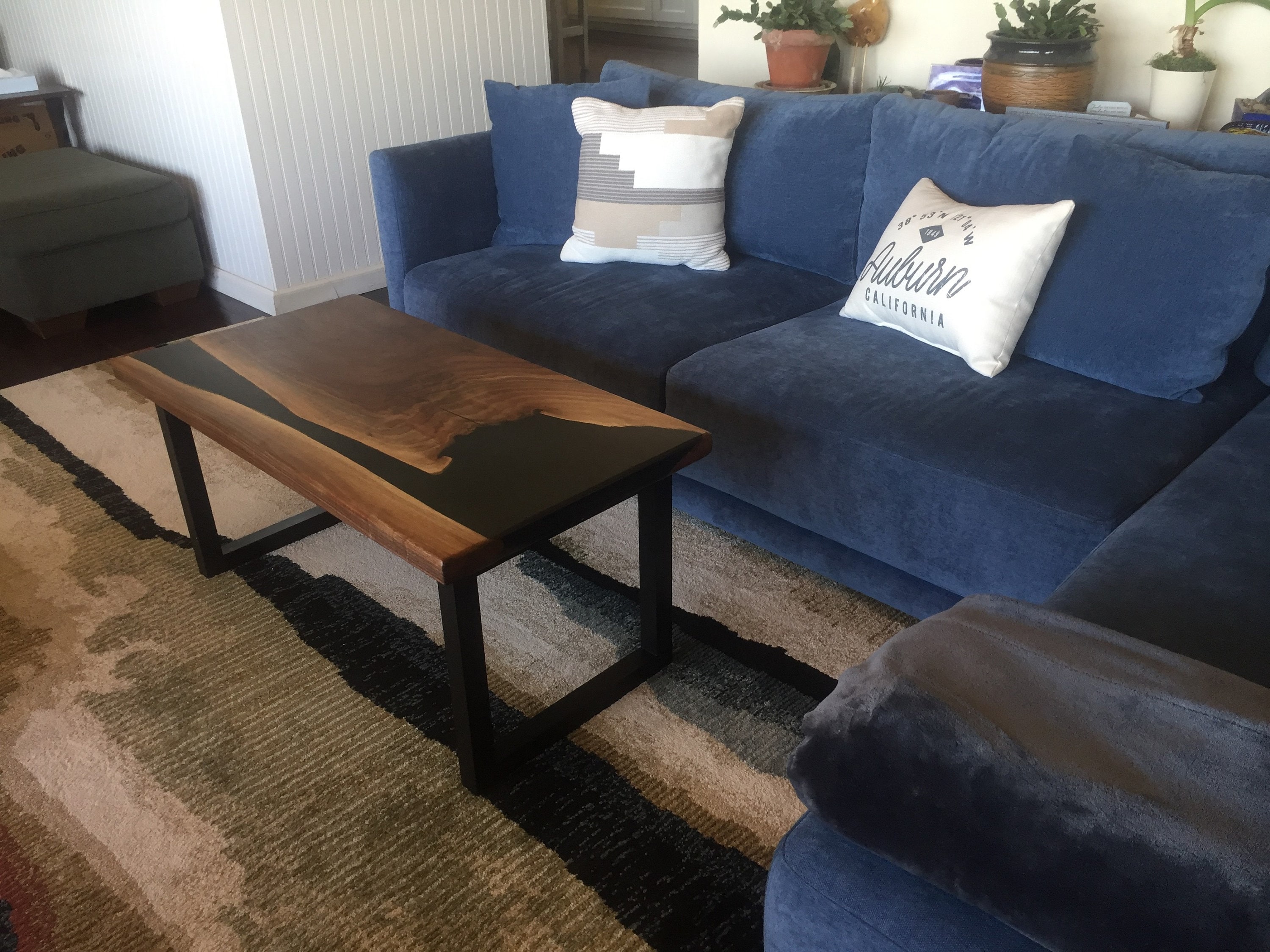 Walnut Epoxy River Table | Etsy Canada