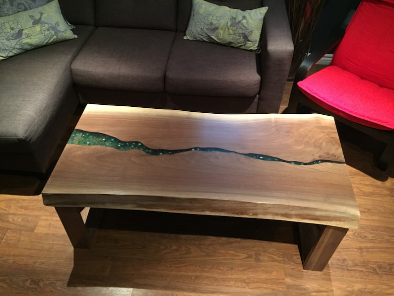 Walnut Epoxy River Table | Etsy