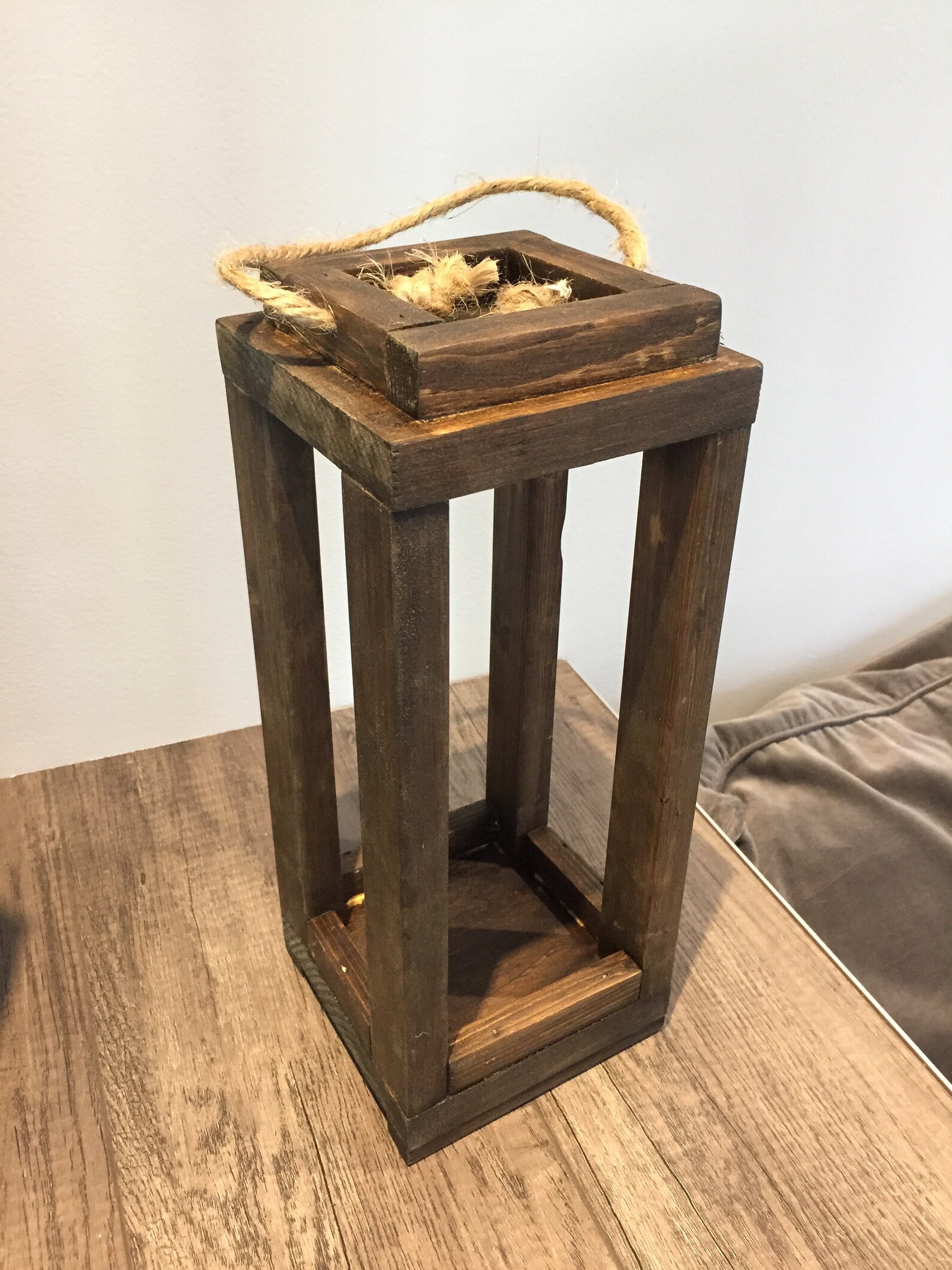 Rustic Wooden Lantern | Etsy