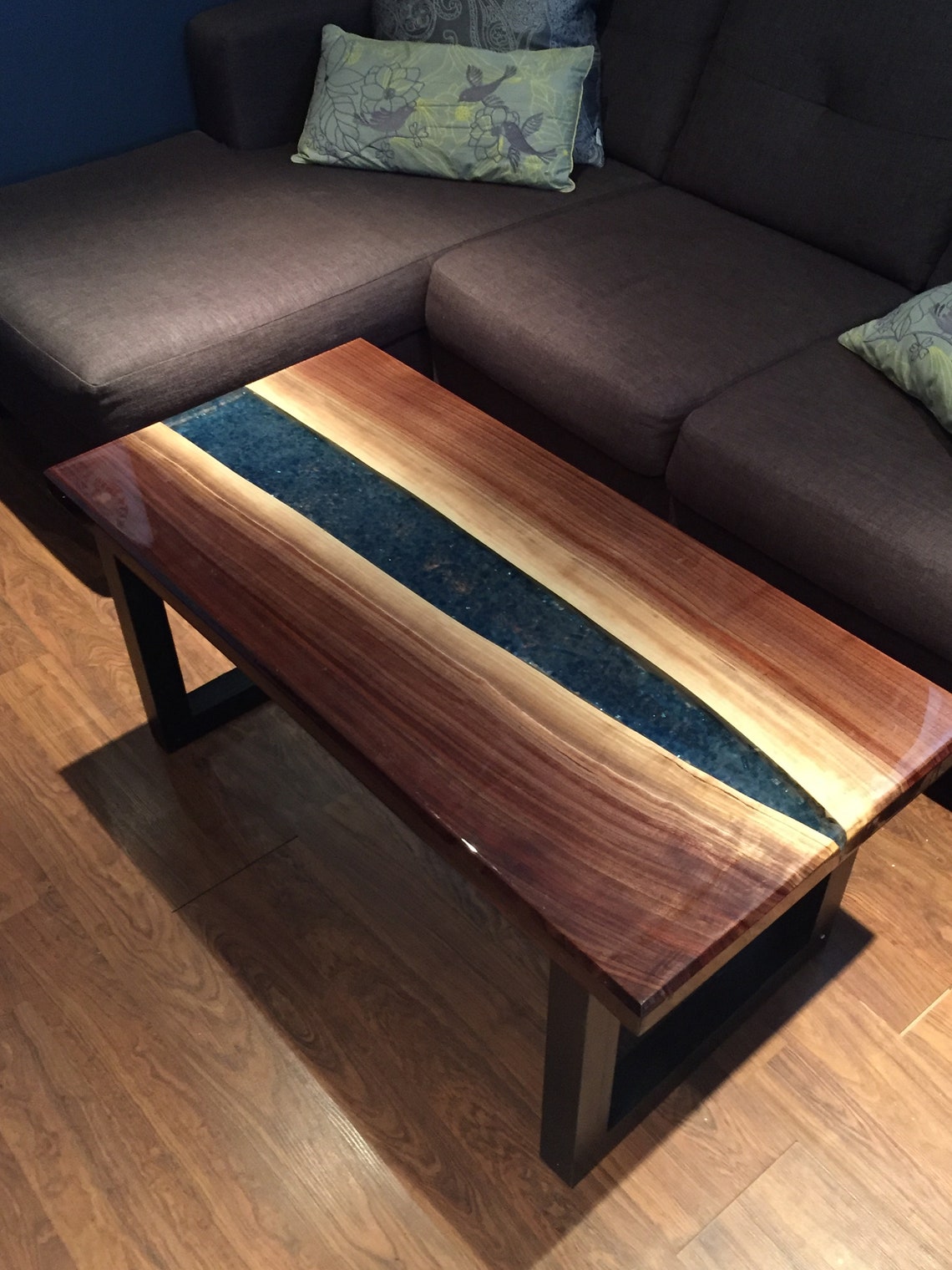 Walnut Epoxy River Table | Etsy