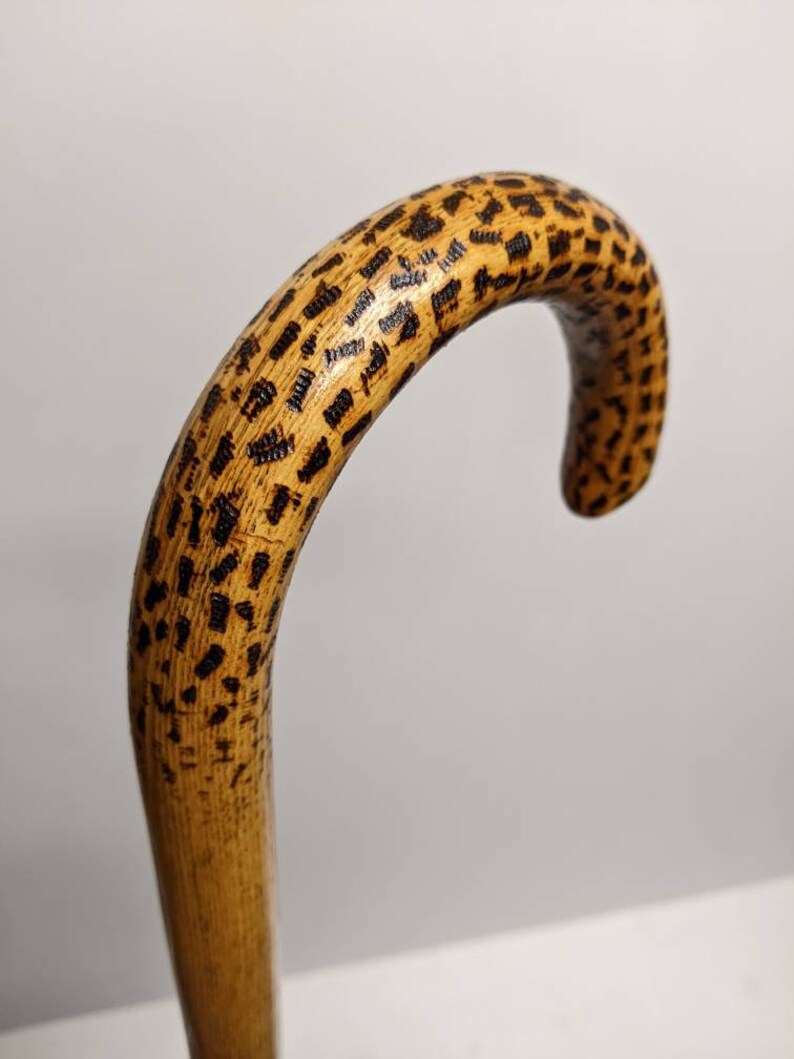 35 Pyrography Carved Hardwood Cane Walking Cane Walking - Etsy