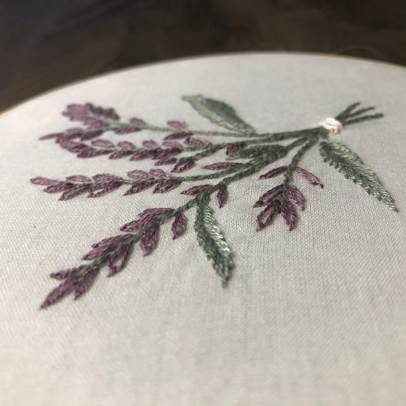 Bunch of Lavender: Easy Beginner Hand Embroidery Pattern PDF Instant ...