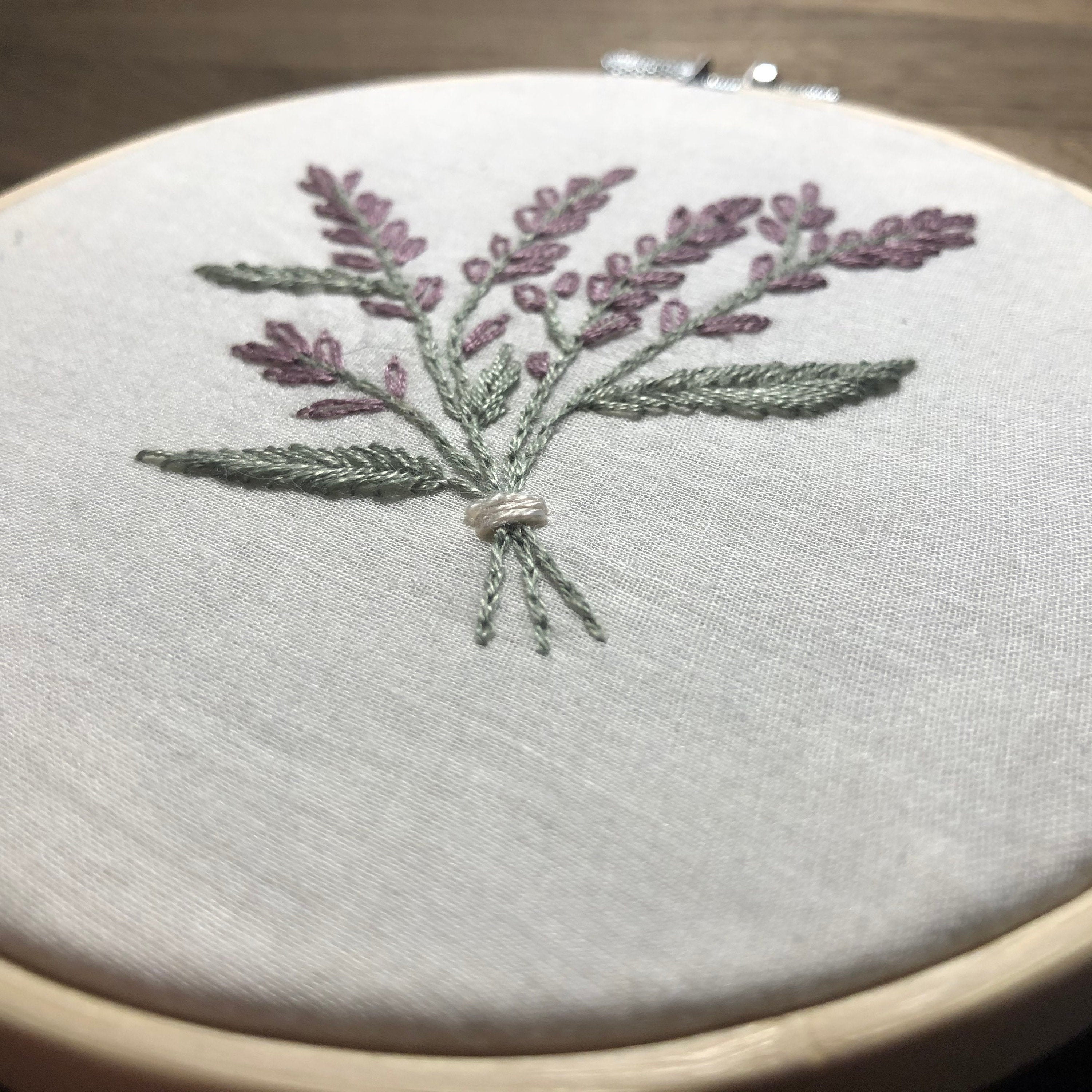 Bunch of Lavender: Easy Beginner Hand Embroidery Pattern PDF Instant ...