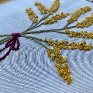 Goldenrod Autumnal Bouquet : Easy Beginner Hand Embroidery Pattern PDF ...