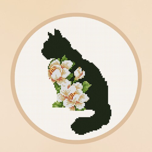 Anemone Digital Cross Stitch Pattern | Etsy