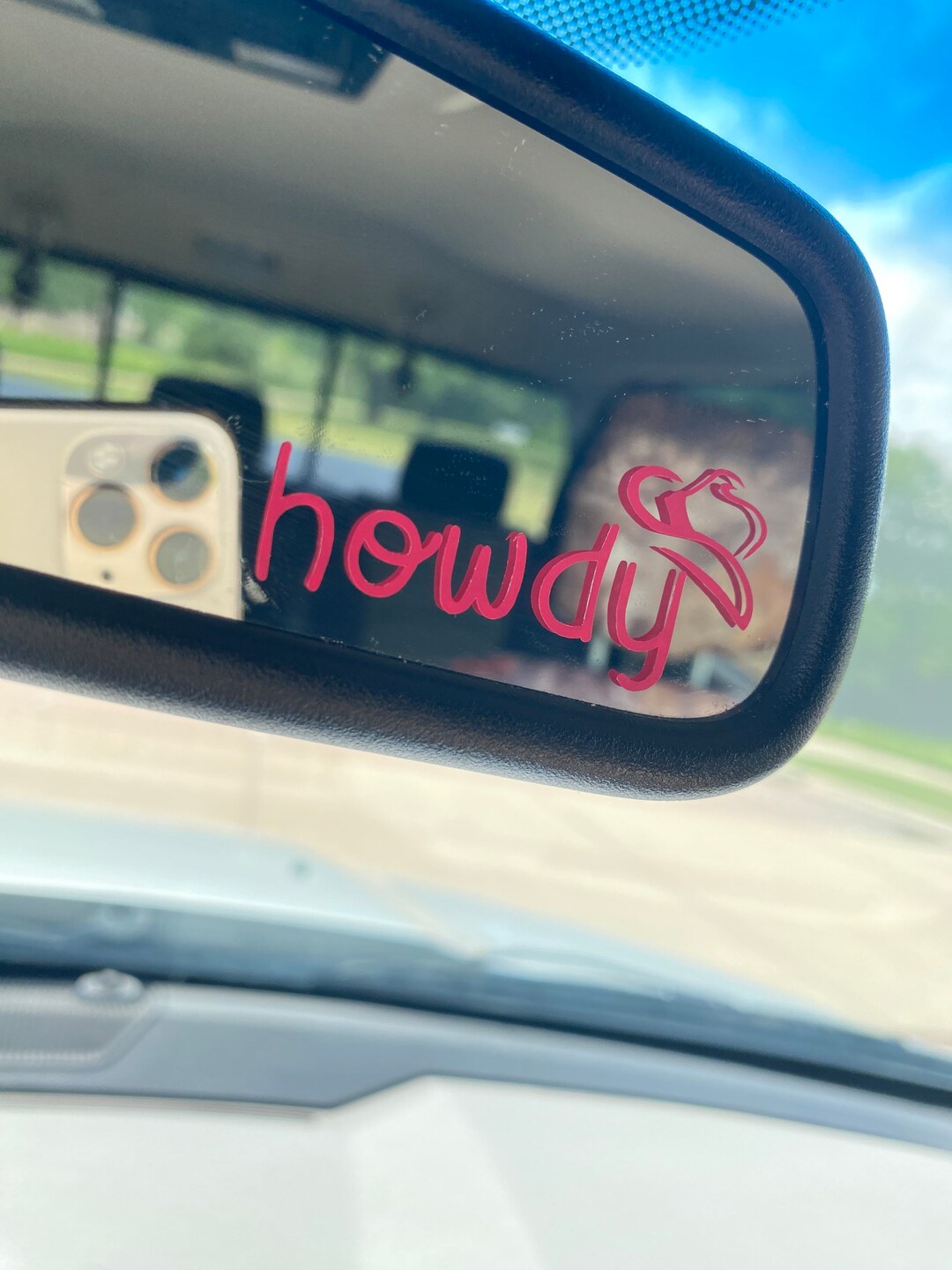 Howdy MINI Car Sticker|car Decal|rearview Car Sticker|trendy Car Mirror ...
