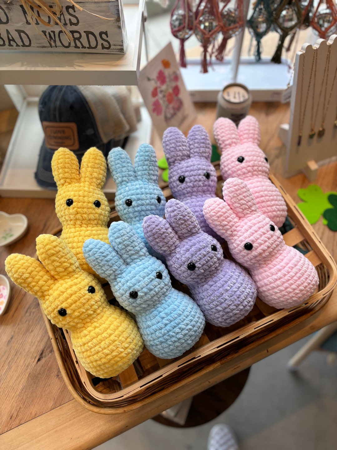 Crochet Peep | Fuzzy Peep | Amigurumi Peep | Easter Toy | Easter Basket ...