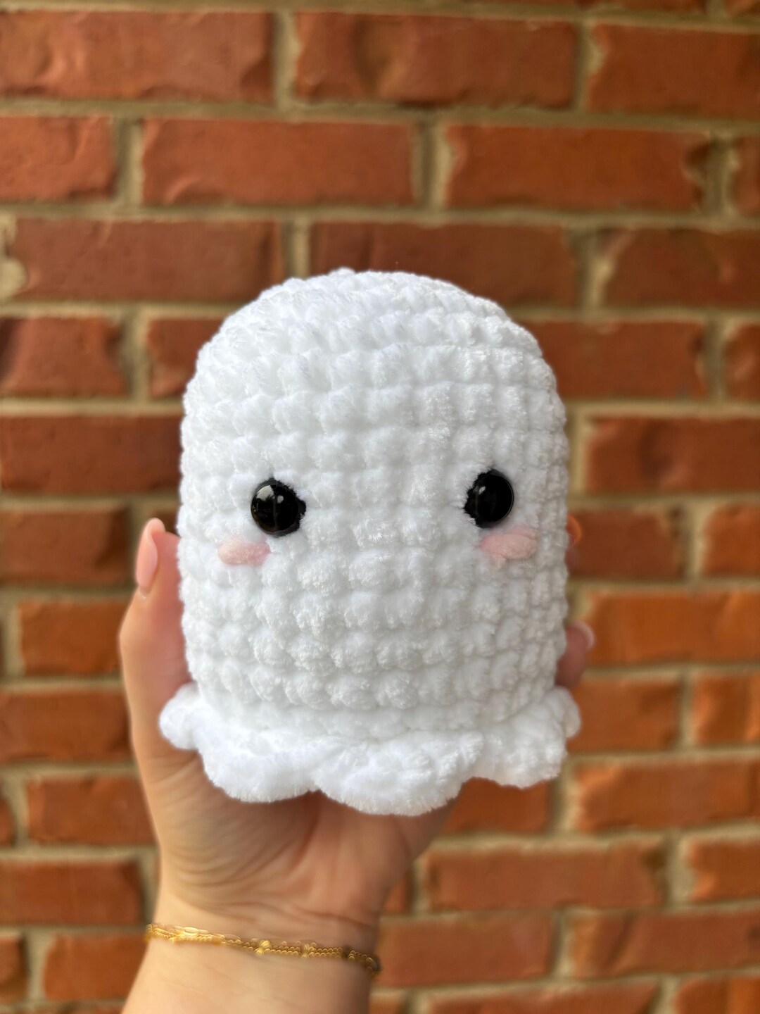 Ghost Crochet Plushie | Fuzzy Crochet Ghost | Halloween | Halloween ...