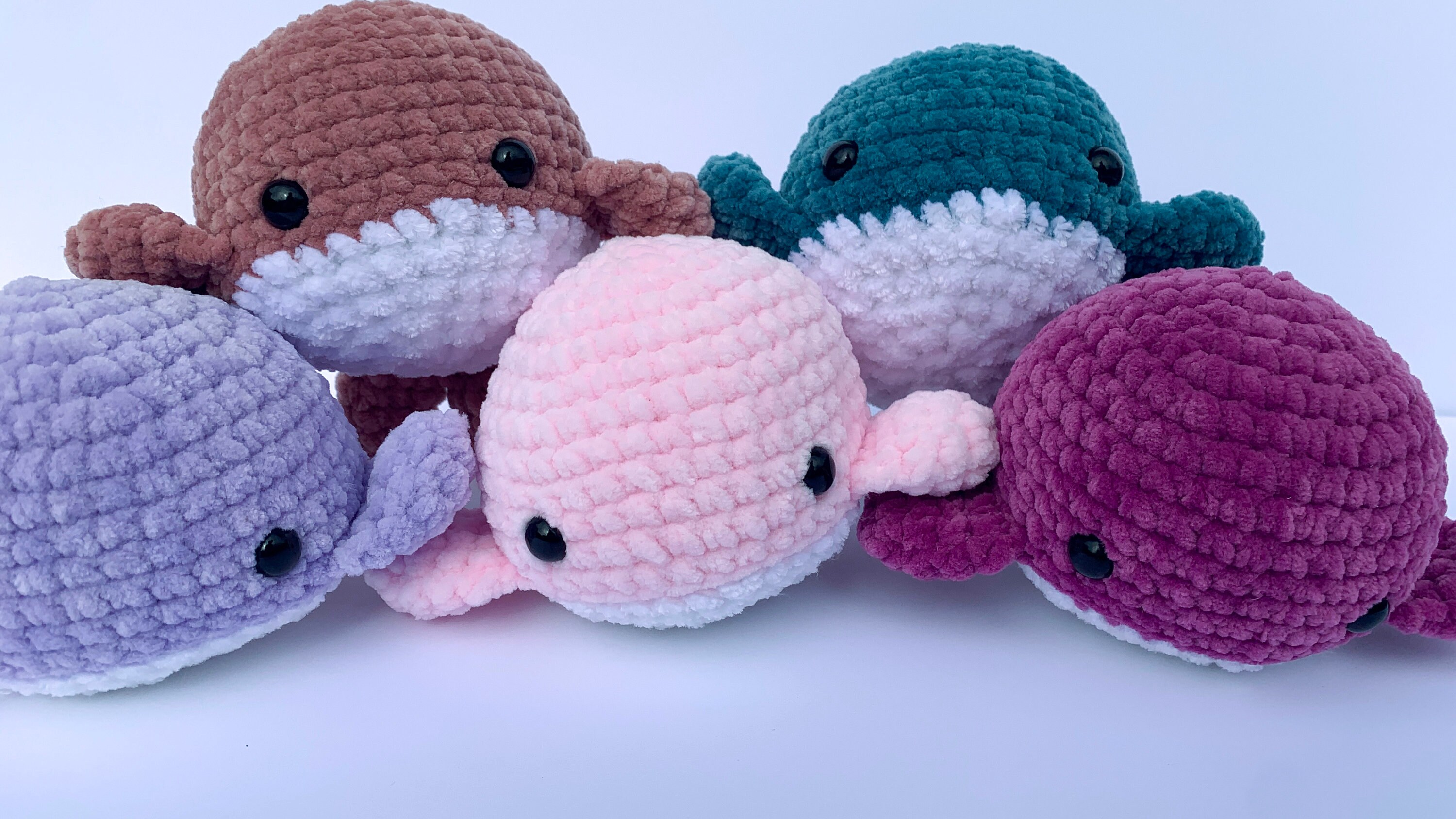 Crochet Velvet Whale Amigurumi Whale Doll Fuzzy Whale - Etsy