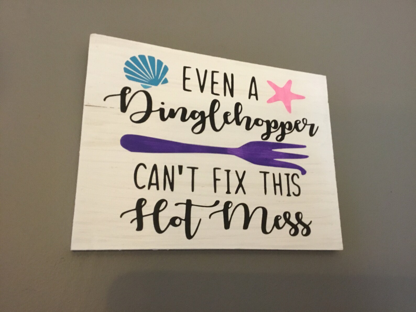 Even a Dinglehopper Cant Fix This Hot Mess Pallet Sign - Etsy
