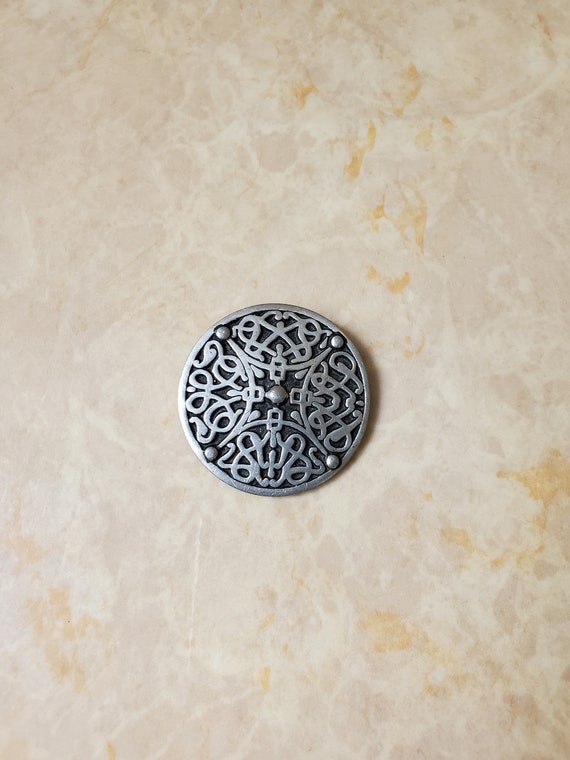 Pewter Celtic Knot Brooch, British Museum Pewter Broo… - Gem