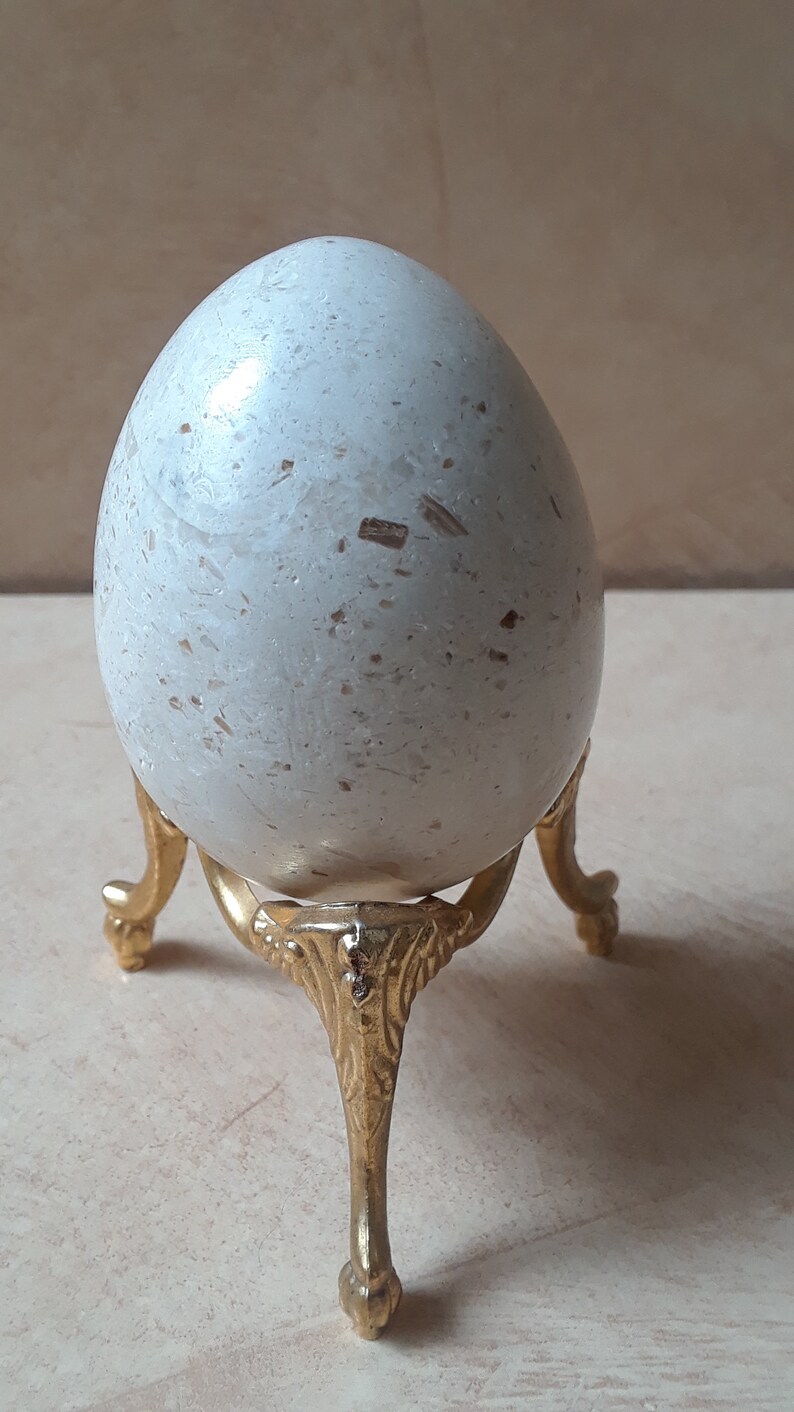 Off White Polished Stone Egg Natural Stone Egg Paperweight - Etsy
